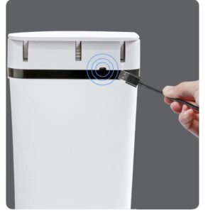 DHTDVD Smart Trash Can for Bathroom Kitchen Automatic Wastebasket Waterproof Trash Waste Bins