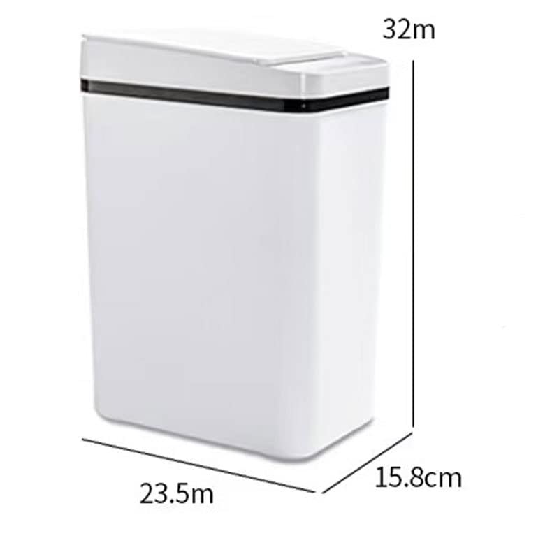 DHTDVD Smart Trash Can for Bathroom Kitchen Automatic Wastebasket Waterproof Trash Waste Bins