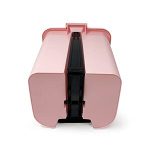 PLASTIFIC 7.5L Foot Pedal Bin Dustbin Rubbish Paper Waste Kitchen Office Plastic Bins (Pink with Black Removable Inner Bucket)…