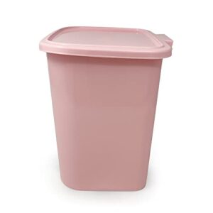 PLASTIFIC 7.5L Foot Pedal Bin Dustbin Rubbish Paper Waste Kitchen Office Plastic Bins (Pink with Black Removable Inner Bucket)…