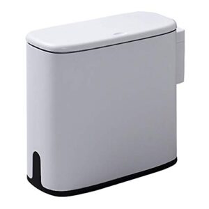 antcrz trash bin new 11l plastic trash can bathroom waste bin toilet dustbin trash basket garbage bucket garbage bag holder storage container (color : gray cloud)