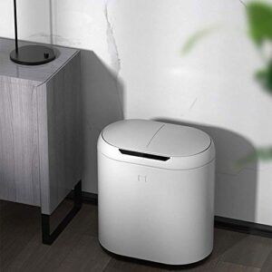 CXDTBH Smart Waterproof Trash Can Simple Electric Trash Can with Lid 10L Induction Trash Can, Perfect for Home, Kitchen, Office Trash Can for Bedroom (Color : E)