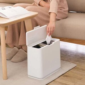 n/a 2 Grids Point Cover Narrow Type Toilet Trash Can Bathroom Kitchen Garbage Rubbish Bin