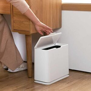 n/a 2 Grids Point Cover Narrow Type Toilet Trash Can Bathroom Kitchen Garbage Rubbish Bin