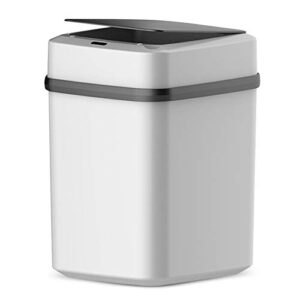 wsllk under sink trash can 10l automatic intelligent sensor smart trash can dustbin lid motion detector kitchen bedroom energy-saving no noise waste bin