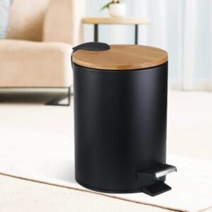 LYSLDH Flip Step Trash Can Garbage Bin Rubbish Waste Container Bathroom Kitchen