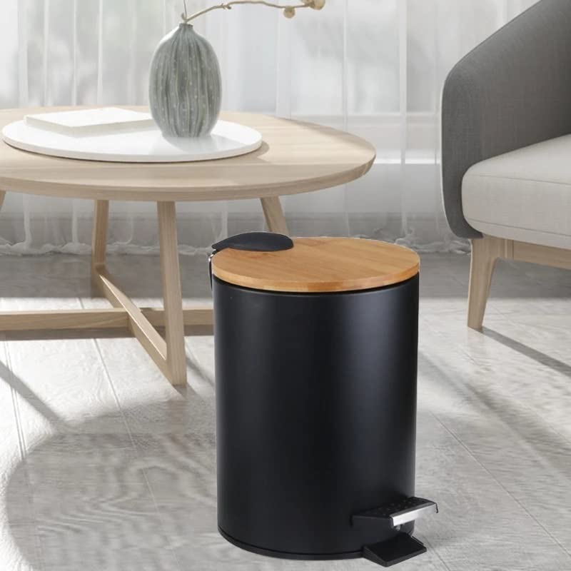 LYSLDH Flip Step Trash Can Garbage Bin Rubbish Waste Container Bathroom Kitchen