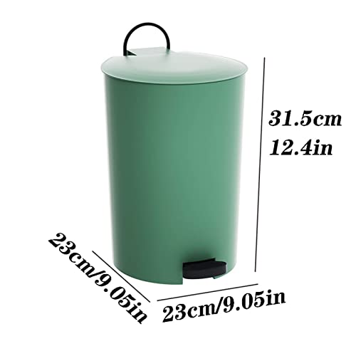 CANMNT Trash Can Trash Can with Lid Pedal Mute Slow Down Household Living Room Bathroom Simple Creative Trash Can Trash Can Wastebasket