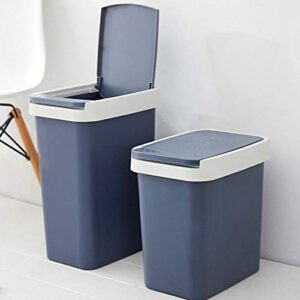 ALUKAP Small Garbage Can Trash Can Plastic Waste Bins Office Kitchen Living Room Bathroom Rectangular Trash Can Creative Household Paper