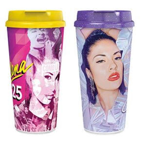 selena cups bags bundle set- selena quintanilla 2018 2019 2020 limited edition stripes cups and h-e-b bags (2020 edition)