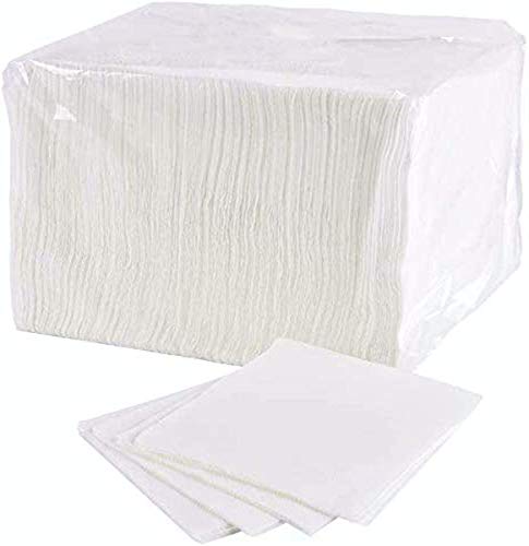 Elegant Lunch Napkins, 1-Ply, 12In X 12In, , White. Paper Napkins For Everyday Use. (pack of 100)