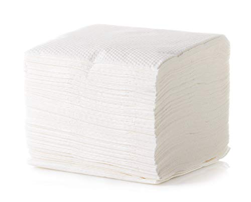 Elegant Lunch Napkins, 1-Ply, 12In X 12In, , White. Paper Napkins For Everyday Use. (pack of 100)