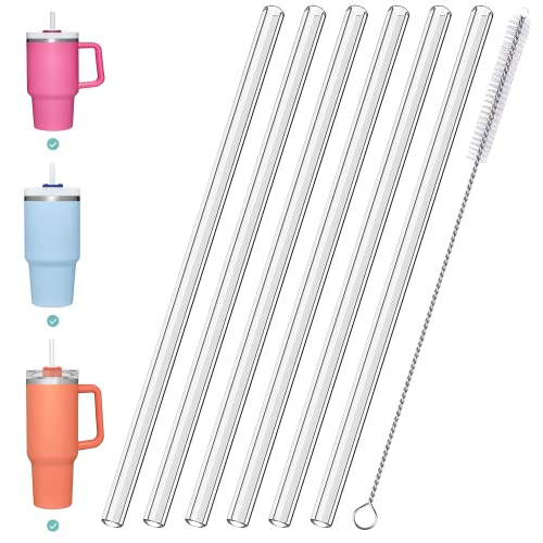 Replacement Straws for Stanley Adventure Travel Tumbler - 6 PCS Straws Replacement for Stanley Cup 40 OZ, Straws Replacement with Cup Cleaner for Stanley Quencher Adventure 30/40 OZ Stanley Water Jug