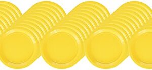 Amscan 640011.09 Yellow Sunshine Big Party Pack Paper Plates, 6 3/4" 50 Ct.