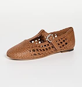 Freda Salvador Women's Fiona Flats, Caramel Woven, Tan, Brown, 11 Medium US