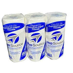 Paper Towel Rolls 11"x9" 2 Ply Sheets, 85 Sheets/Roll, 3 Rolls, Great for home, shops, kitchens & bathrooms