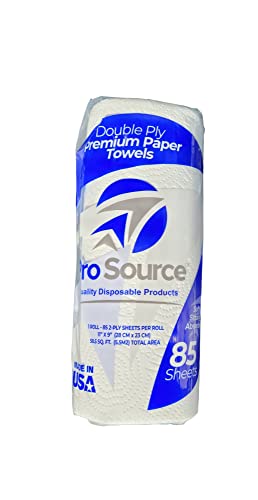 Paper Towel Rolls 11"x9" 2 Ply Sheets, 85 Sheets/Roll, 3 Rolls, Great for home, shops, kitchens & bathrooms