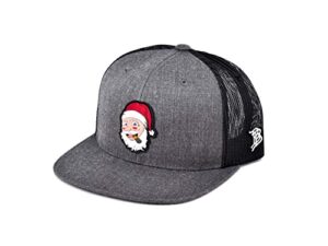 branded bills pvc santa (charcoal, flat trucker)