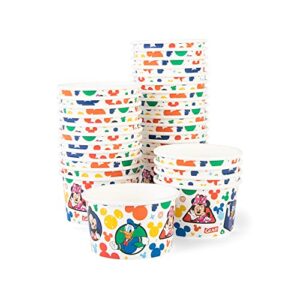 Glad for Kids Disney Mickey and Friends 6oz Paper Snack Bowls, Lids Not Included, 32ct | Disney Mickey Mouse Paper Snack Bowls, Kids Snack Bowls| Kid-Friendly Paper Snack Cups for Everyday Use