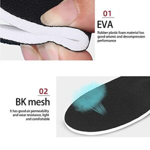 Arch Support Foot Insoles Orthotic Insole High Arch Foot Support Soft Functional Insoles, Insert For Severe Flat Feet Cotton Moisturizing Socks (L, L)