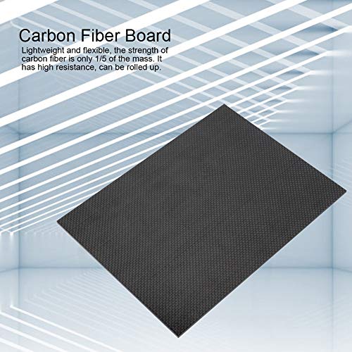 Carbon Fiber Board, High Hardness Carbon Fiber Sheet for Helicopter(Bright 230 * 170 * 1.5 mm)