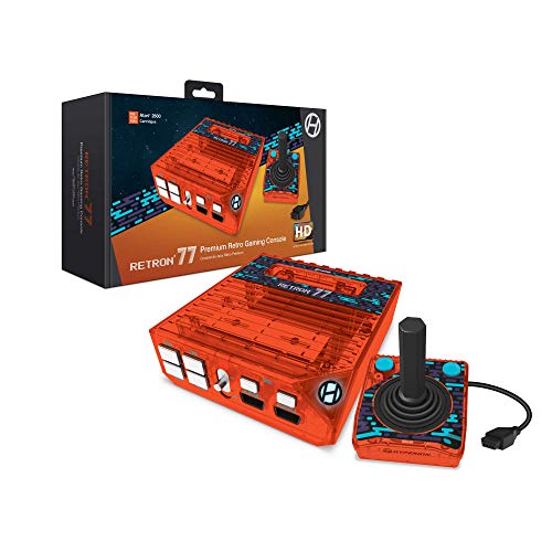 Hyperkin RetroN 77: HD Gaming Console for Atari 2600 (Retro Amber) - Not Machine Specific & Ranger Adapter for Multiple Paddles Compatible with RetroN 77/ Atari 2600 - Not Machine Specific