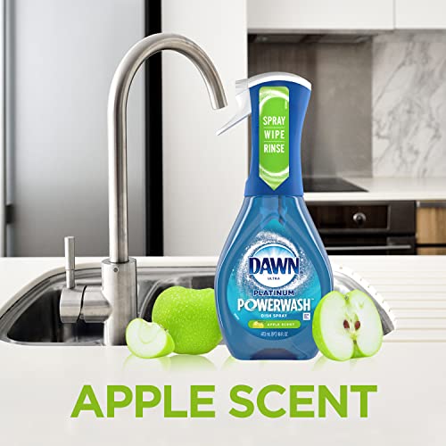 Dawn Platinum Powerwash Dish Spray, Dish Soap, Apple Scent, 16oz