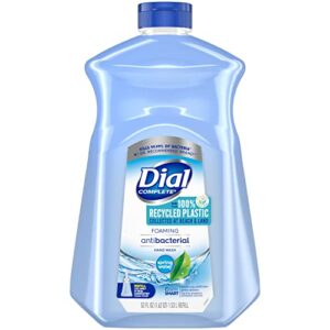 dial complete antibacterial foaming hand soap refill, spring water, 52 fl oz