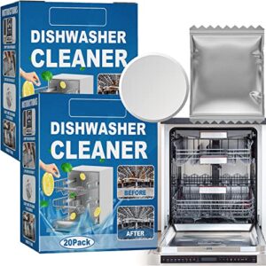 40 pack multifunctional dishwasher detergent, dishwasher tablets efficient cleaner removes limescale, calcium, fresh scent for dishwasher cleaning kitchen tableware care