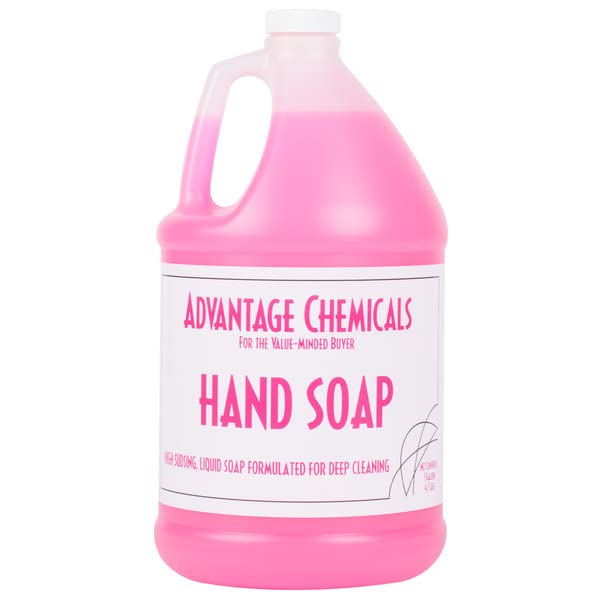 SuperJob JobSite Professionals Commercial Value Pink Hand Soap 128 FL OZ Gallon Jug For Restaurants | Hotel | School (4 Gallons)