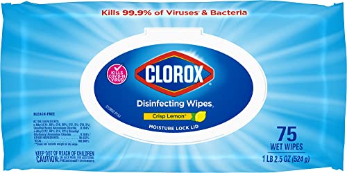 Clorox Disinfecting Wipes, Bleach Free Cleaning Wipes, 75 Wipes, Pack of 3, Fresh Scent (Package May Vary)