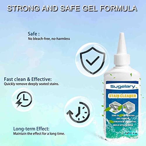 Mold Remover Gel, Household Washing Machine Cleaner for Washing Machine, Refrigerator Strips, Grout Cleaner Best for Home Sink, Kitchen, Showers(1Pack)