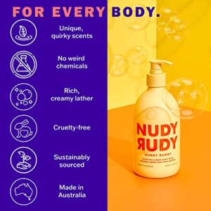 Nudy Rudy - Hunny Bunny Trio Bundle - Hand Cream, Liquid Hand Wash & Bar Soap - Organic Shea Butter - Manuka Honey - Non-Greasy - Moisturizer - Hand Lotion - Hand Soap - Body Wash - Skin Care - 3 Pack