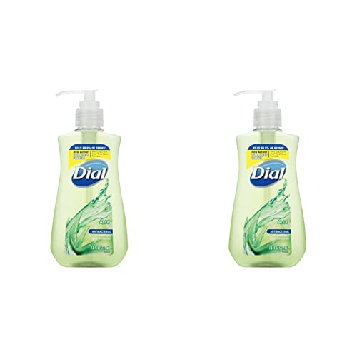 Dial Complete Antibacterial Liquid Hand Soap, Aloe Scent, 7.5 fl oz (Pack of 2)