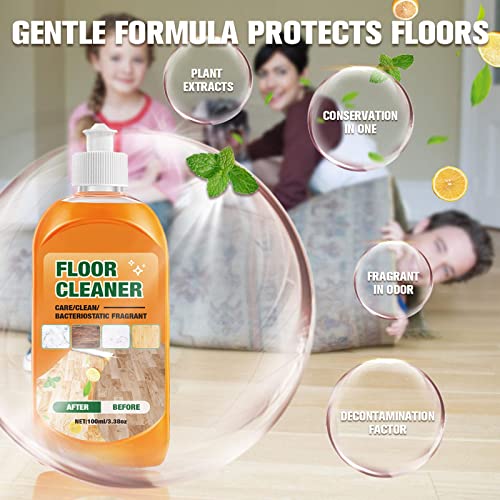 DIZHIGE Momeng Floor Cleaner, Honifee Floor Cleaner Solution, NML Floor Cleaner, Powerful Decontamination Floor Cleaner, Wood Floor Cleaner and Polish, Multipurpose Cleaning Concentrate, 100ml (1)