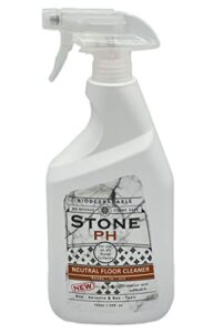 stone ph neutral floor cleaner kitchen & home cleaning surfaces: safe, orange, spray, marble, granite, quartz, travertine, non abrasive & non toxic, biodegradable, lavender, (25 fl. oz)