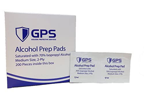 Sterile Alcohol Prep Pads,Medium, Qty 200