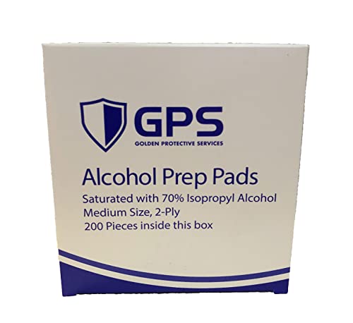 Sterile Alcohol Prep Pads,Medium, Qty 200