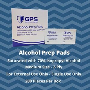 Sterile Alcohol Prep Pads,Medium, Qty 200