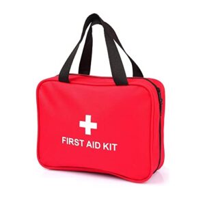 240 piece first aid kit bag all purpose emergency survival home car office college dorm room travel camping outdoor boating essential medical bag