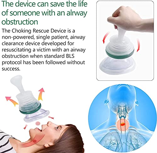 2023 New 3 PCS Choking Rescue Device - Professional Anti-Choking Device for Kids and Adults - Portable CPR Training Suction Anti Choking Device First Aid Kit for Removing Blocked Objects