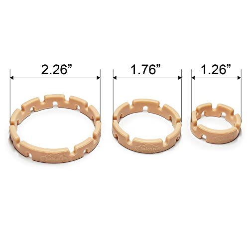 Jokari Healing Spacers 3 Pack for Small Scrapes, Scratches or Burns. Place Medical Grade Silicone Ring Around Affected Area, Wrap With Bandage, Secure With Tape to Allow for Airflow and Faster Healing