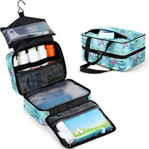 Naanle First Aid Bag Watercolor Sea Turtle Empty Medium Medicine Storage Bag Emergency Treatment Medical Bags Travel Medicine Bag Pill Bottle Organizer for Vitamin Supplement