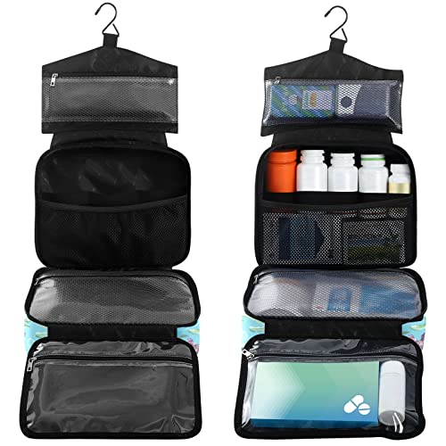 Naanle First Aid Bag Watercolor Sea Turtle Empty Medium Medicine Storage Bag Emergency Treatment Medical Bags Travel Medicine Bag Pill Bottle Organizer for Vitamin Supplement