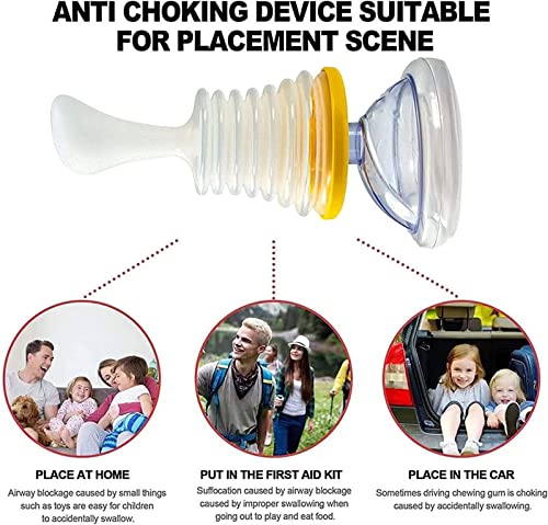 2023 New Choking Rescue Device - 2 Different Size Masks,Professional Choking Emergency Device for Adult and Children,Portable Training Suction Anti Choking Device