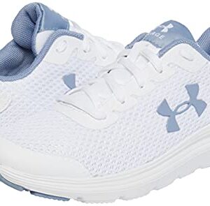 Under Armour Women's Surge 2 Running Shoe, White (106)/White, 8