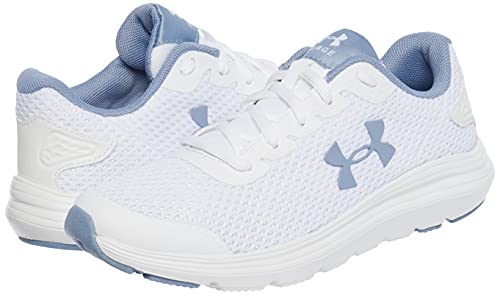 Under Armour Women's Surge 2 Running Shoe, White (106)/White, 8