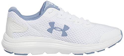 Under Armour Women's Surge 2 Running Shoe, White (106)/White, 8