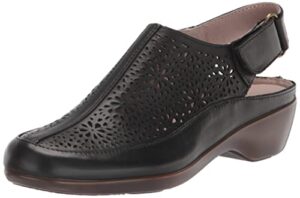 easy spirit women’s dawn clog, black 002, 9