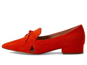 cole haan viola skimmer red suede 7 b (m)